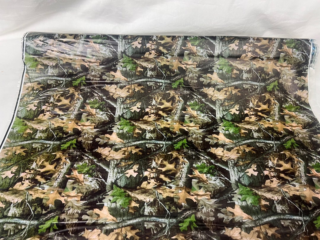 Hydrographics Film Water Transfer Real Timber Hunting Camouflage Bark and Leaves Transparent ...