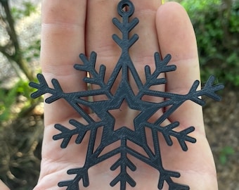 3d Printed Snowflake Ornament - Etsy