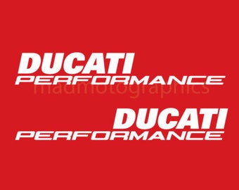 Two Ducati Performance Motorcycle Decals Stickers for Bike - Etsy