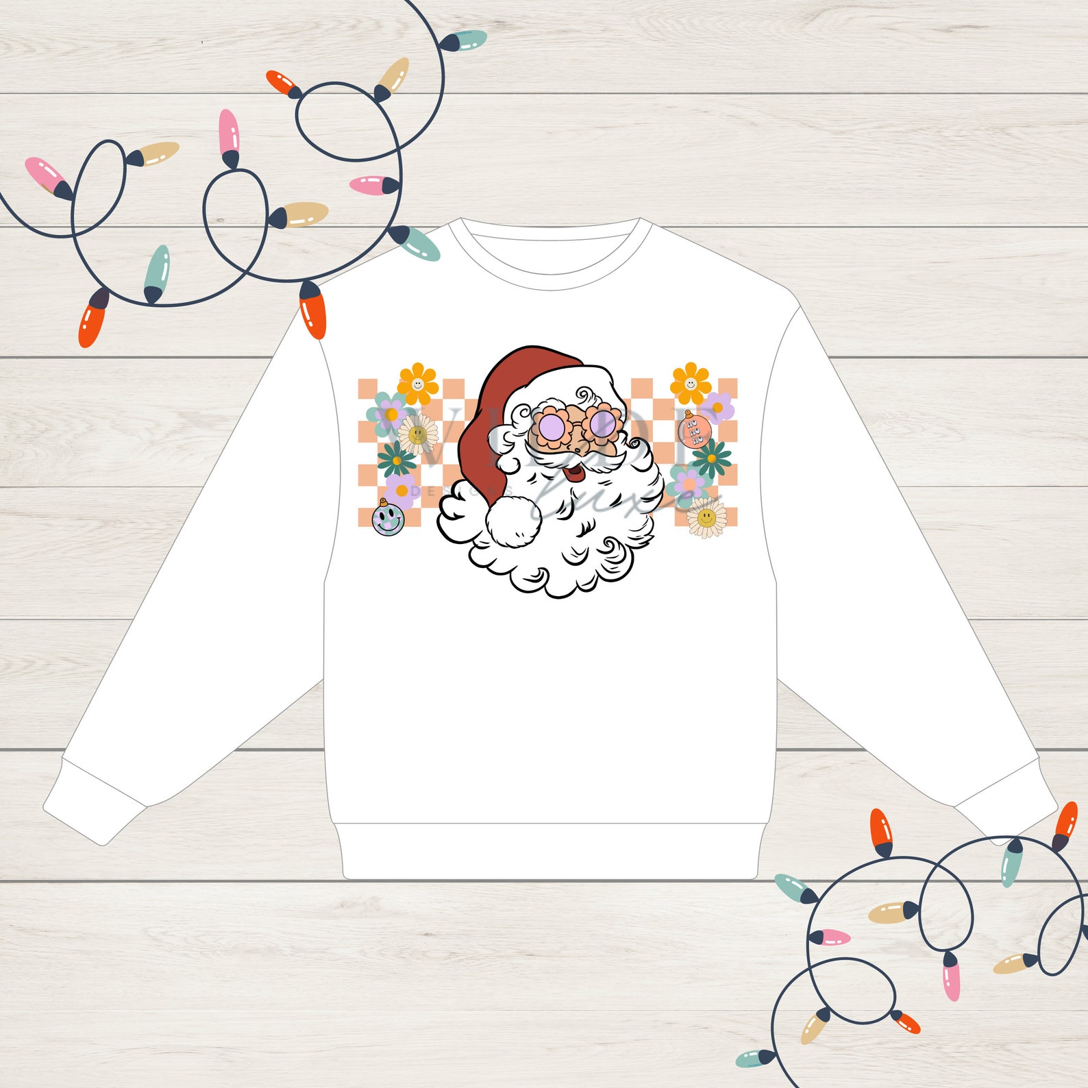 Groovy Retro Santa PNG Trendy Disco Holidays Sublimation Christmas SVG ...
