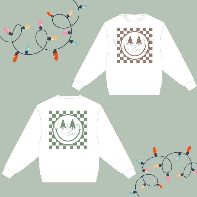 Trendy Edgy Christmas Smile Face PNG SVG Sublimation Distressed Non ...