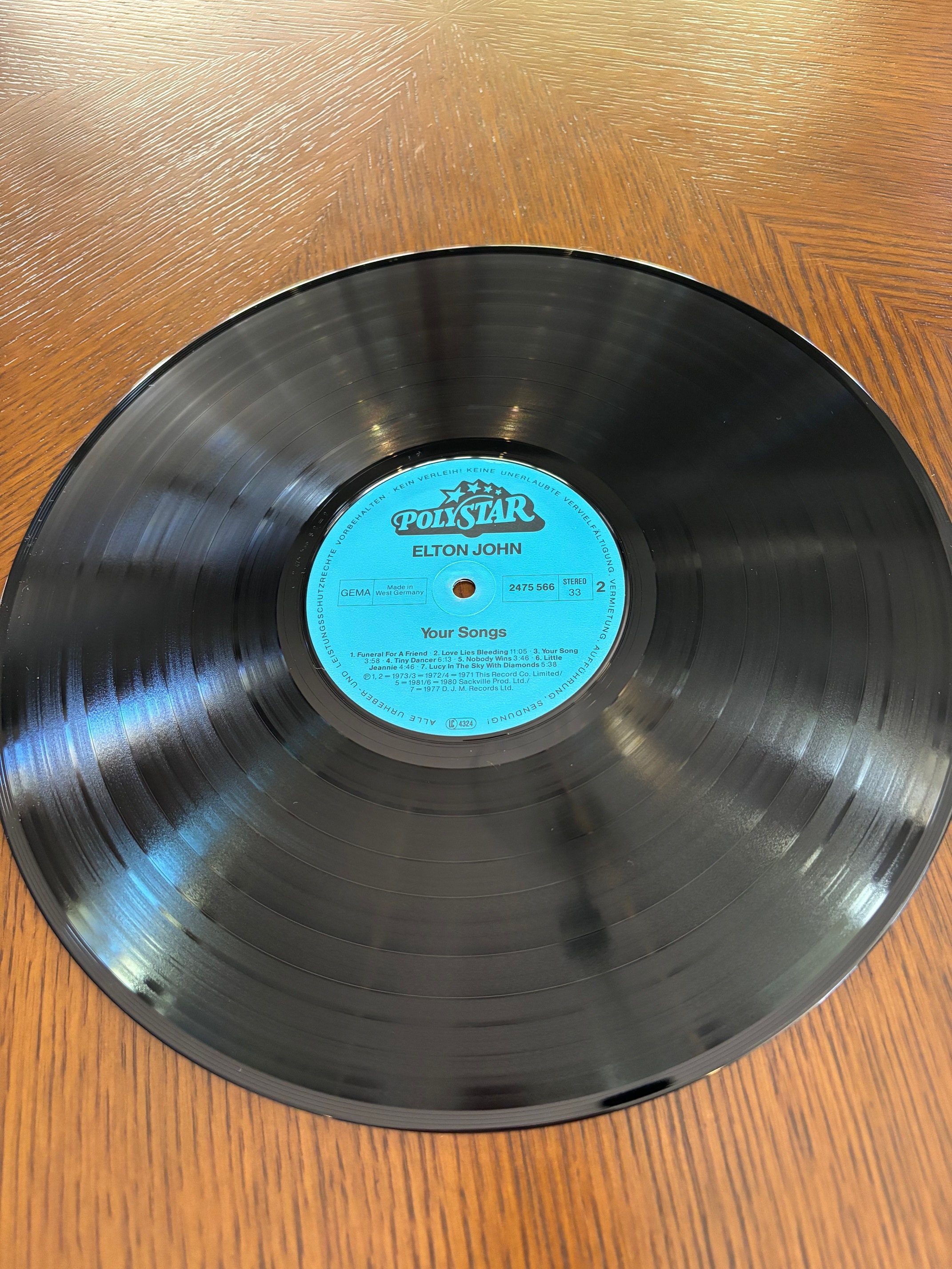 Vintage Elton John Your Songs LP, Greatest Hits 1982 Polystar Germany ...