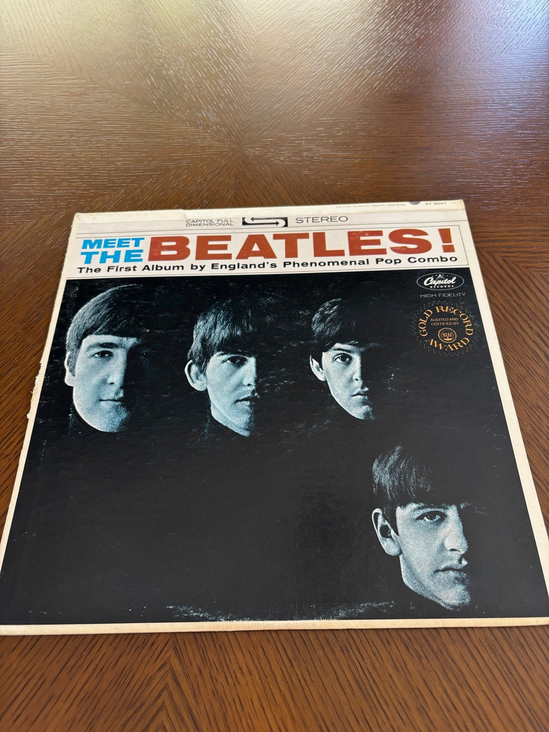 Meet the Beatles, the First Album, Capitol Records Stereo LP ST2047 - Etsy