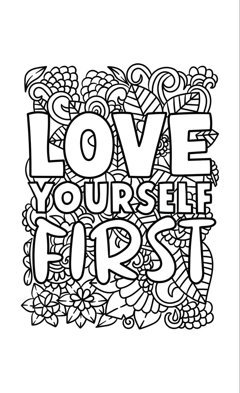 Motivational Adult Coloring Printable Pages 15 - Etsy