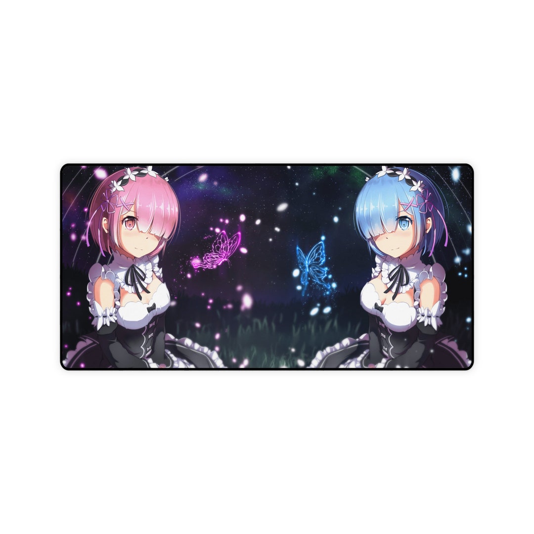 Rem and Ram Waifu Gaming Desk/playmat - Etsy