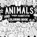 Printable Animals and Their Habitats Coloring Book - 20 Coloring Pages ...