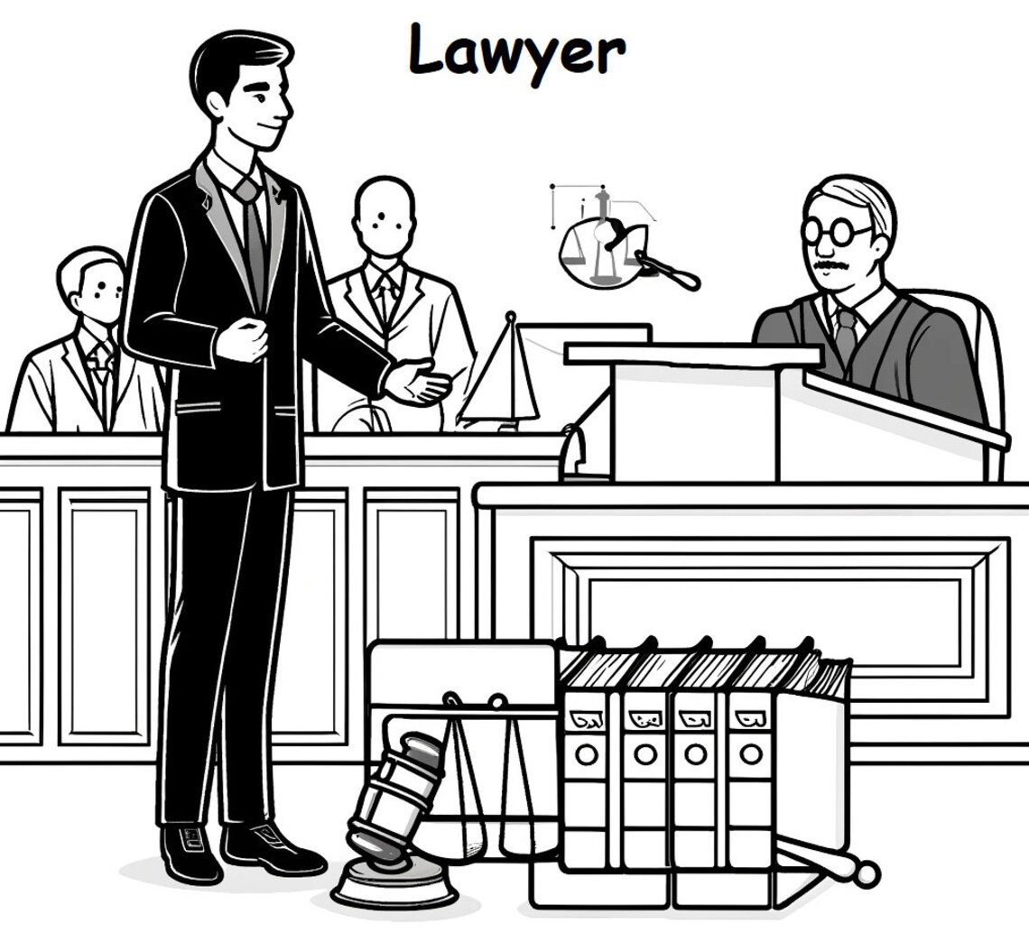 Printable My Future Career : A Kids Coloring Book - 20 Pages Coloring ...