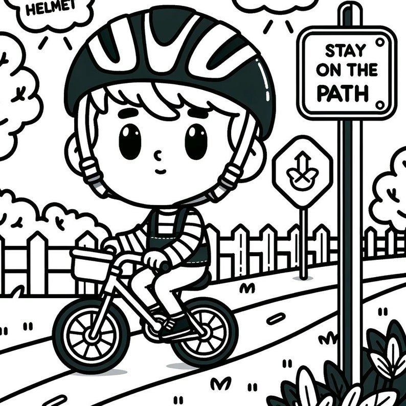 Printable Safety First Coloring Book - 15 Coloring Pages - Instant ...