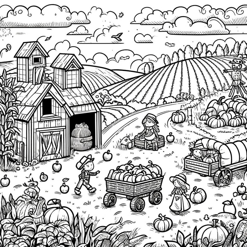 Printable Seasons of Color : A Year-round Coloring Adventure 10 ...