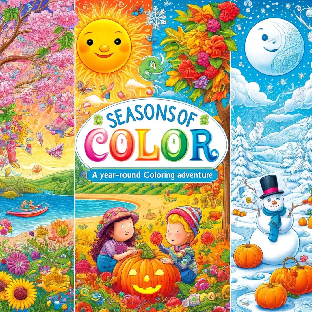 Printable Seasons of Color : A Year-round Coloring Adventure - 10 ...