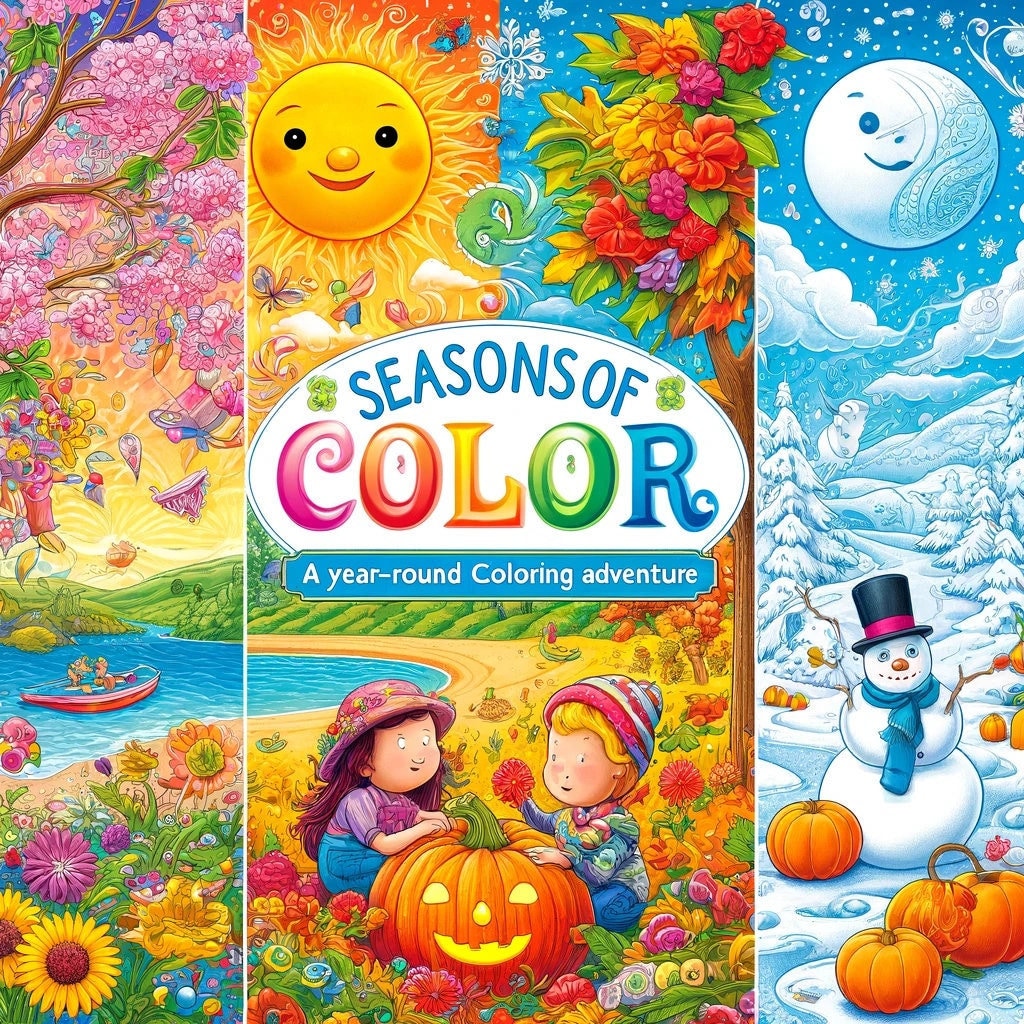 Printable Seasons of Color : A Year-round Coloring Adventure - 10 ...