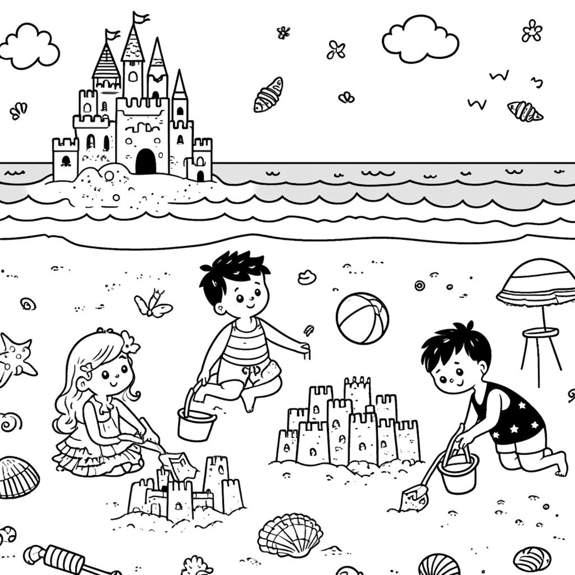 Summer Coloring Pages - 20 Pages Coloring Book - Instant Download - Etsy