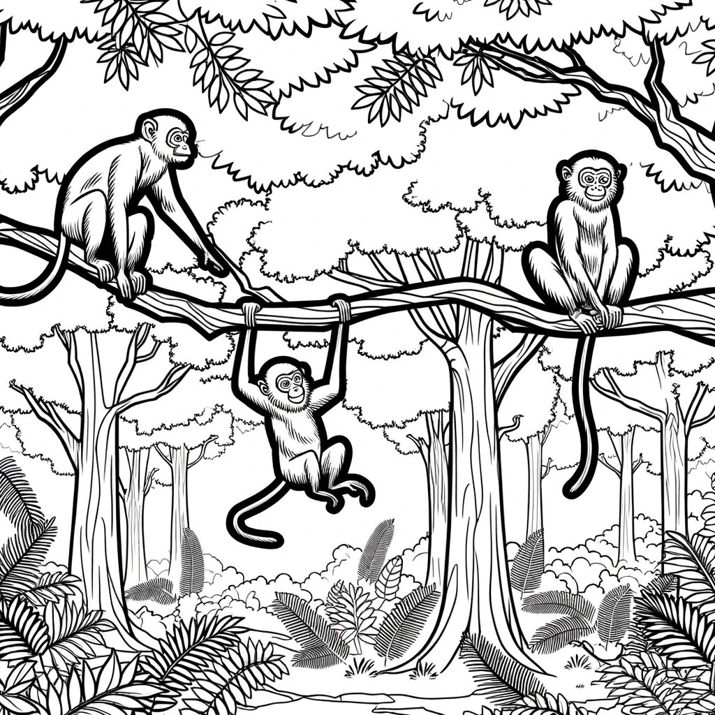 Printable Animals and Their Habitats Coloring Book - 20 Coloring Pages ...