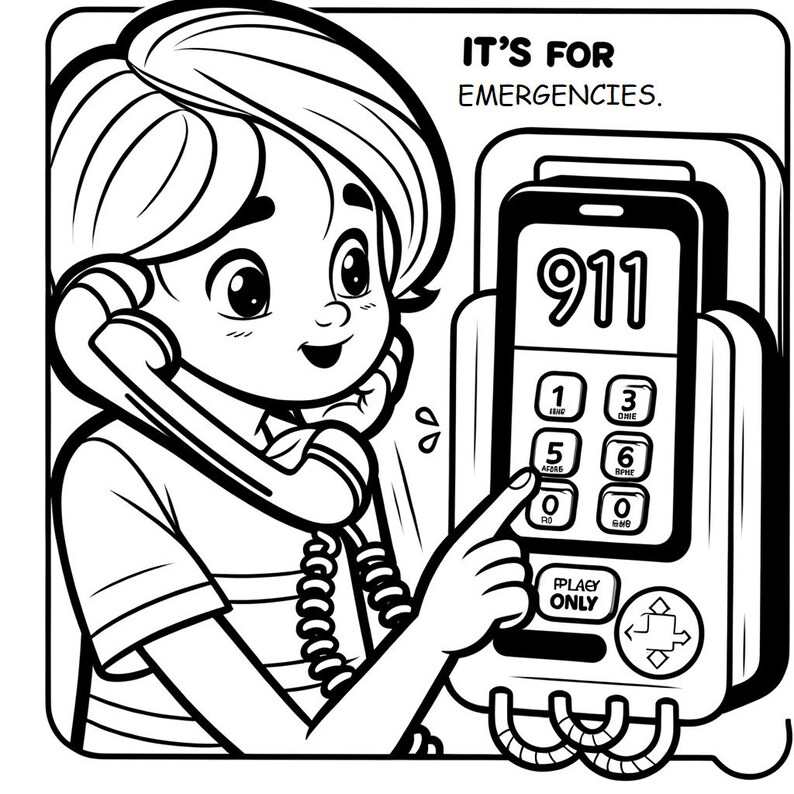 Printable Safety First Coloring Book 15 Coloring Pages Instant Download ...