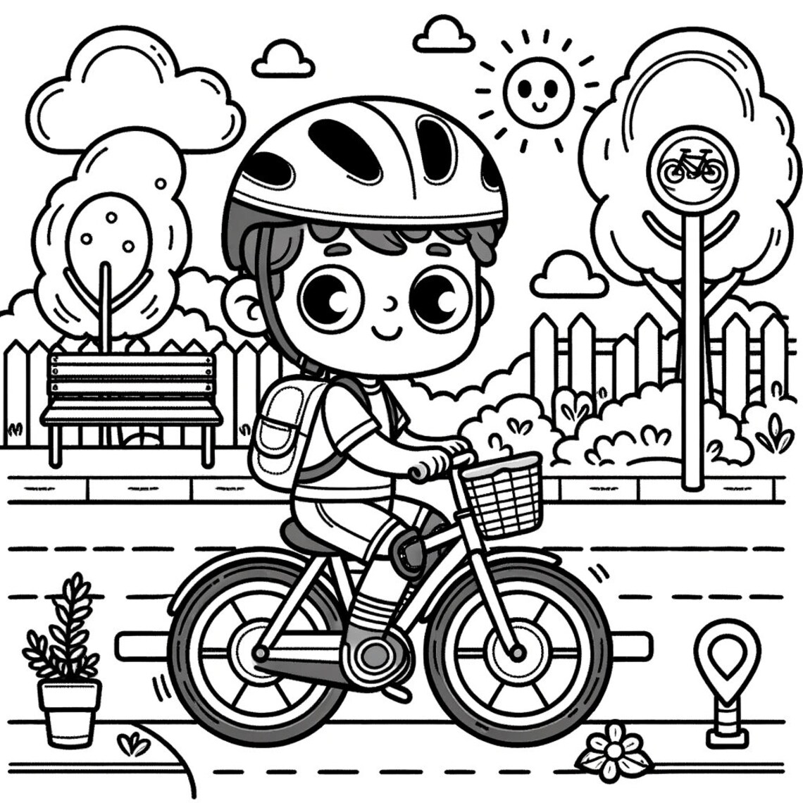 Printable Safe Streets : A Coloring Journey - 10 Coloring Pages ...