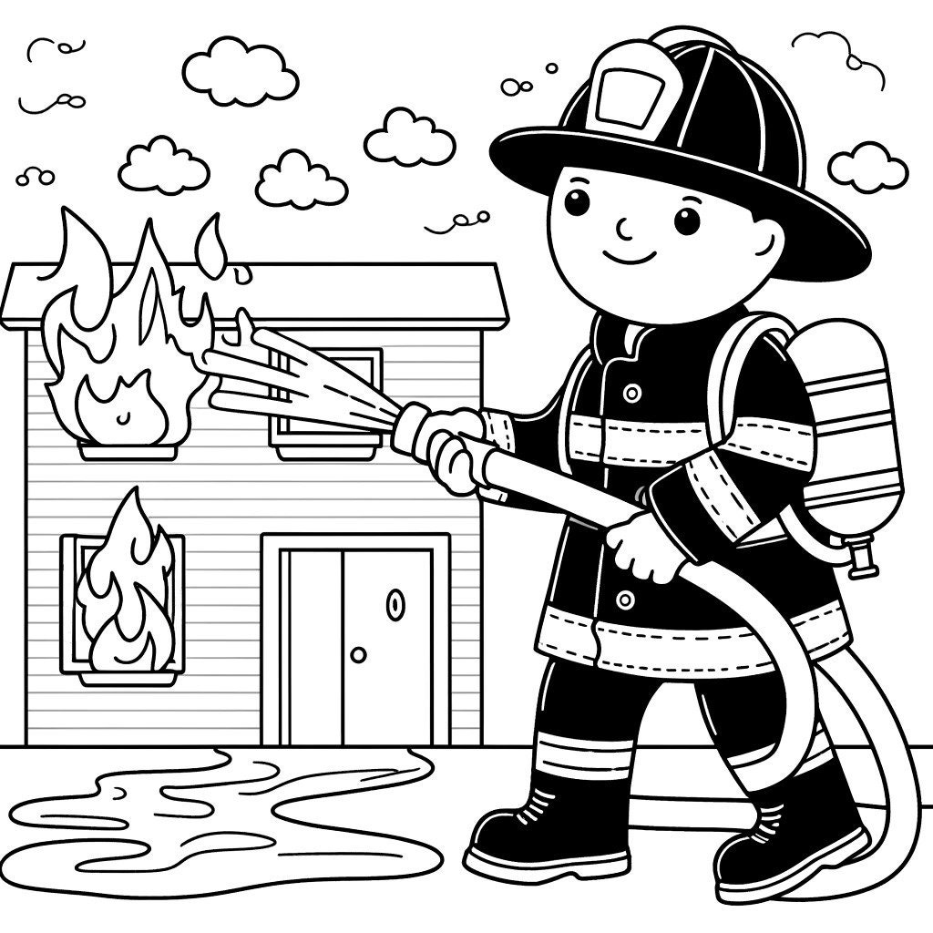 Printable Community Heroes: A Coloring Journey - 10 Coloring Pages ...