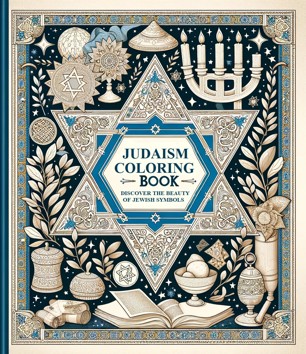 Printable Judaism Coloring Book: Discover the Beauty of Jewish Symbols ...