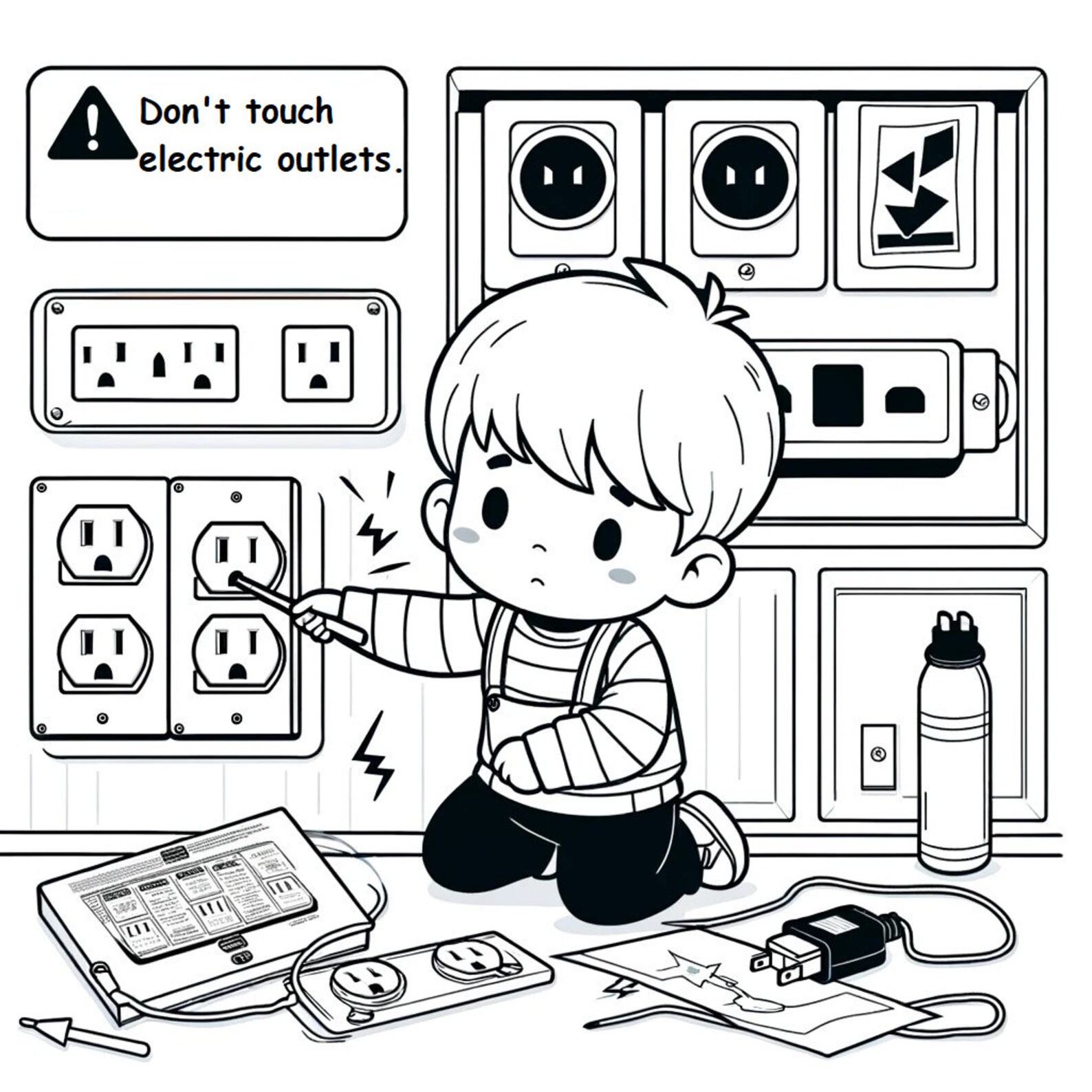 Printable Safety First Coloring Book 15 Coloring Pages Instant Download ...