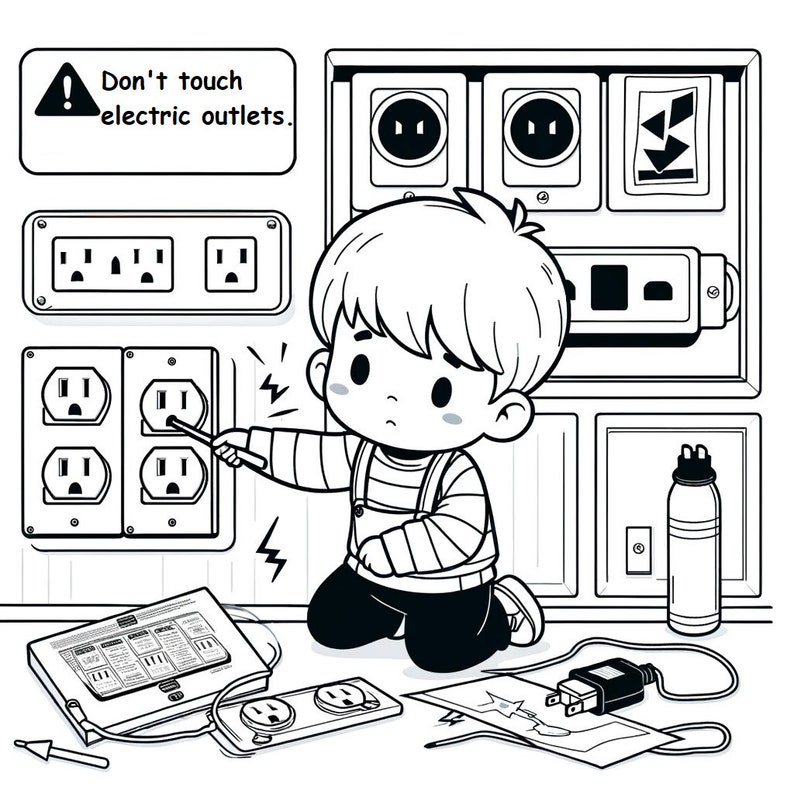 Printable Safety First Coloring Book 15 Coloring Pages Instant Download ...