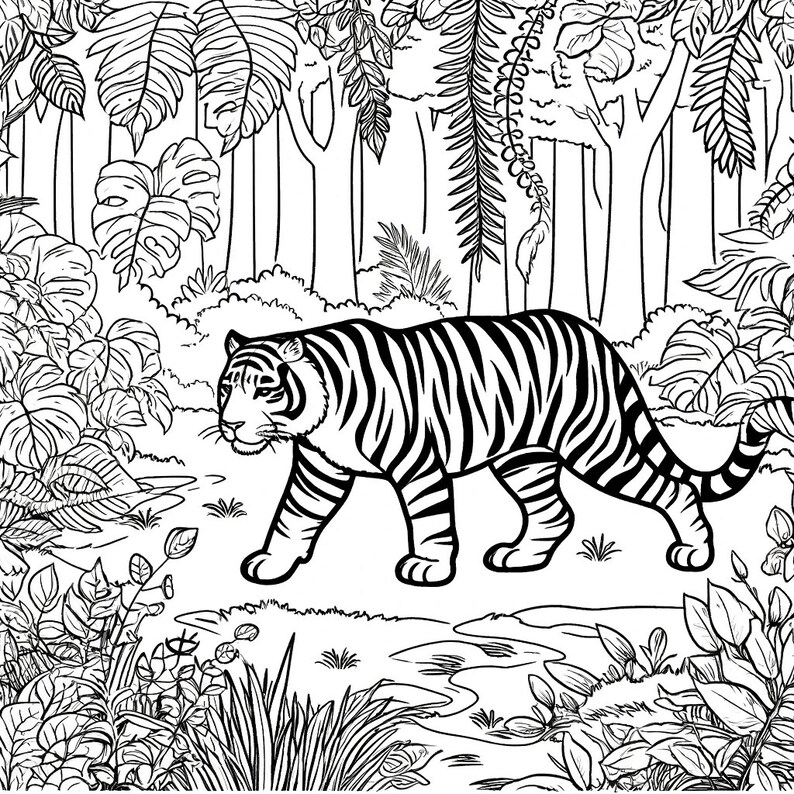 Printable Animals and Their Habitats Coloring Book - 20 Coloring Pages ...