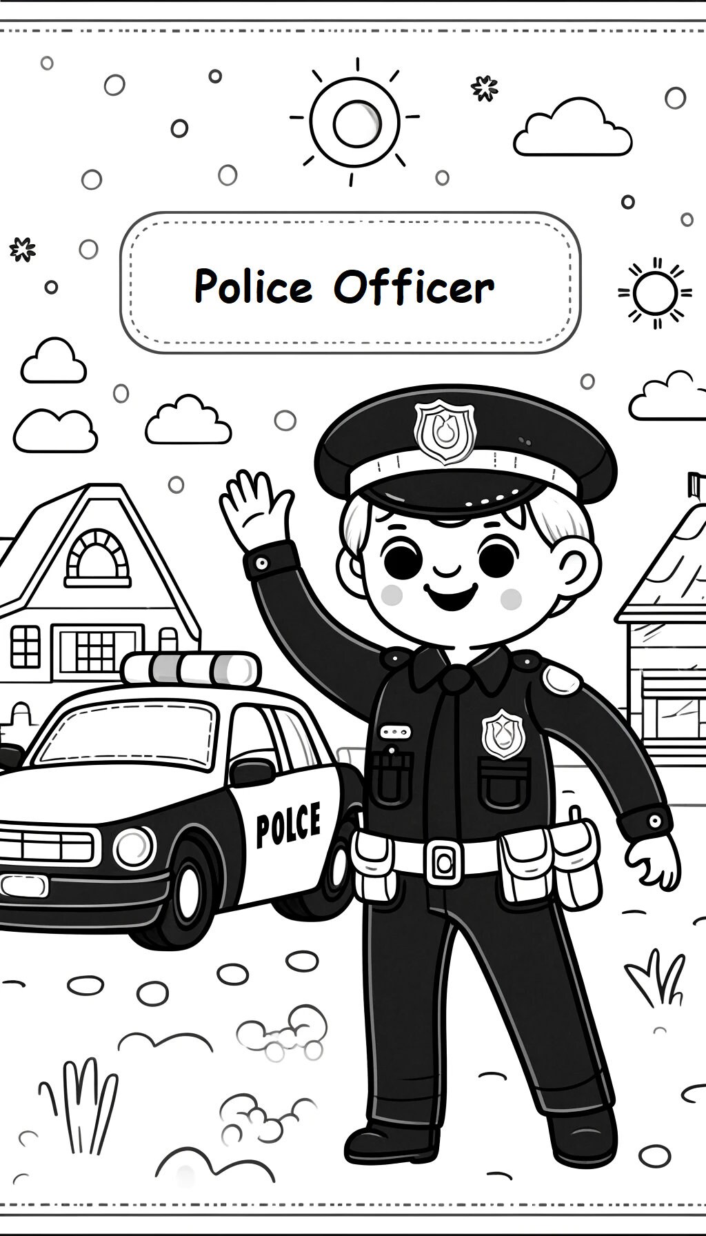 Printable My Future Career : A Kids Coloring Book - 20 Pages Coloring ...