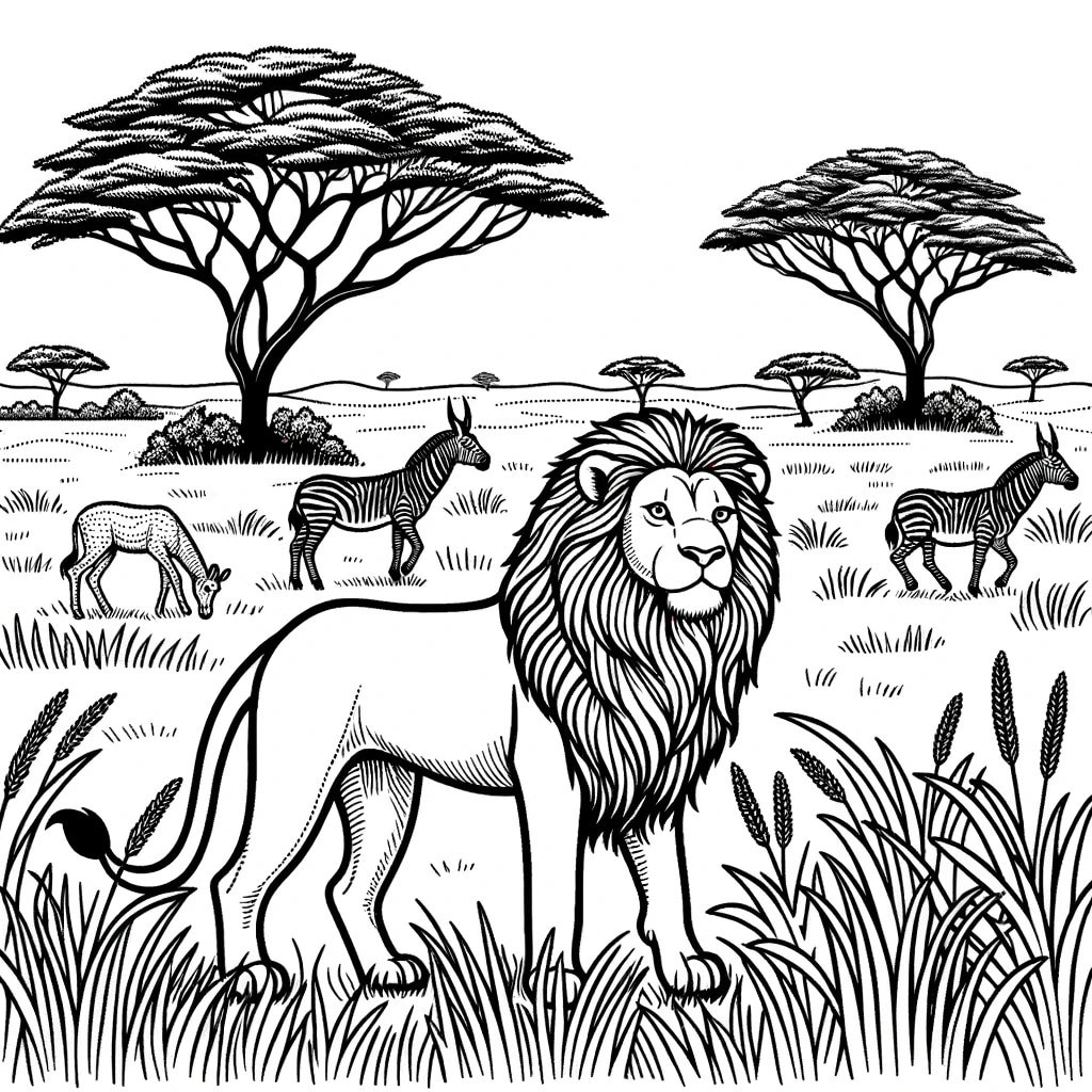 Printable Animals and Their Habitats Coloring Book - 20 Coloring Pages ...
