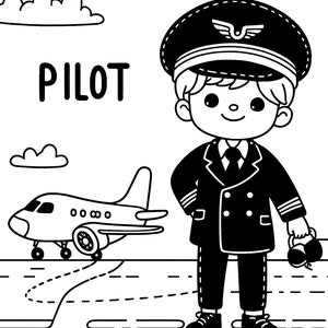 Printable My Future Career : A Kids Coloring Book - 20 Pages Coloring ...