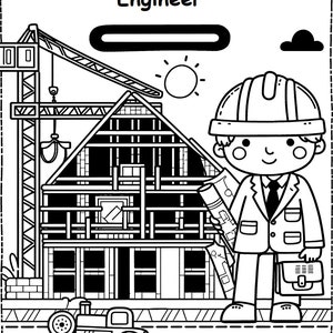 Printable My Future Career : A Kids Coloring Book - 20 Pages Coloring ...