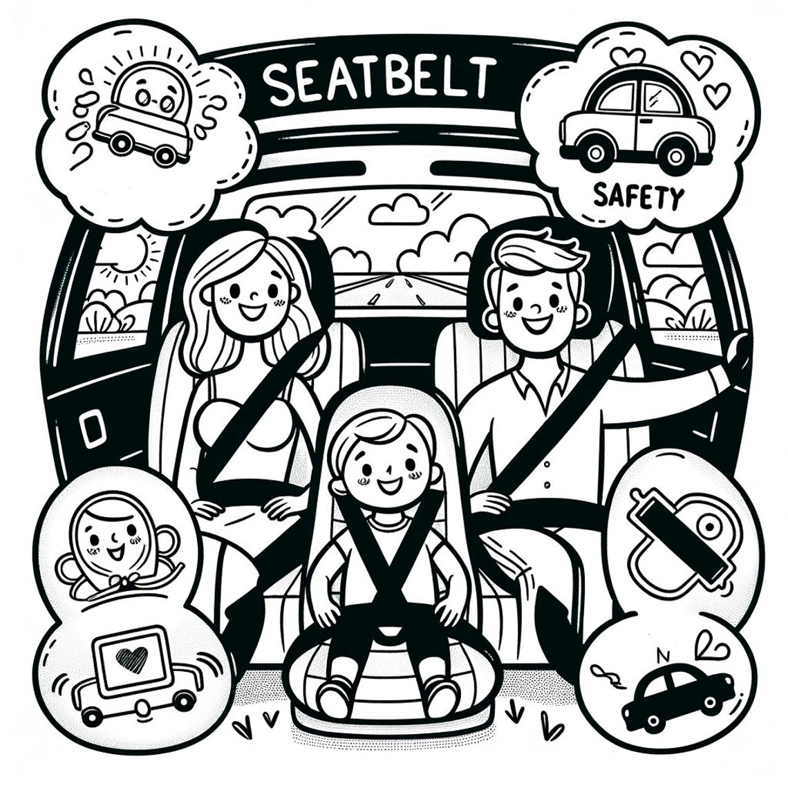 Printable Safe Streets : A Coloring Journey - 10 Coloring Pages ...