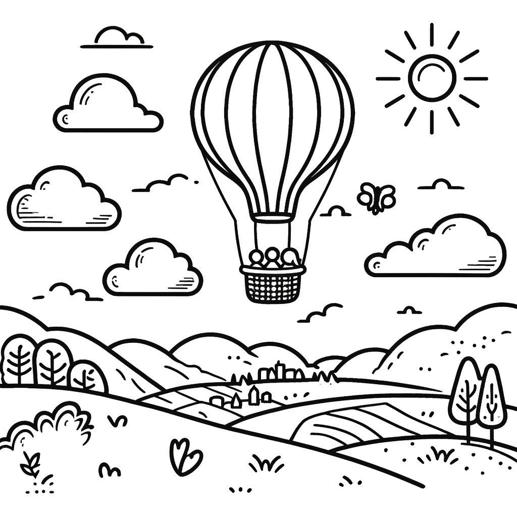 Printable Travel Adventures: A Coloring Journey - 10 Coloring Pages ...