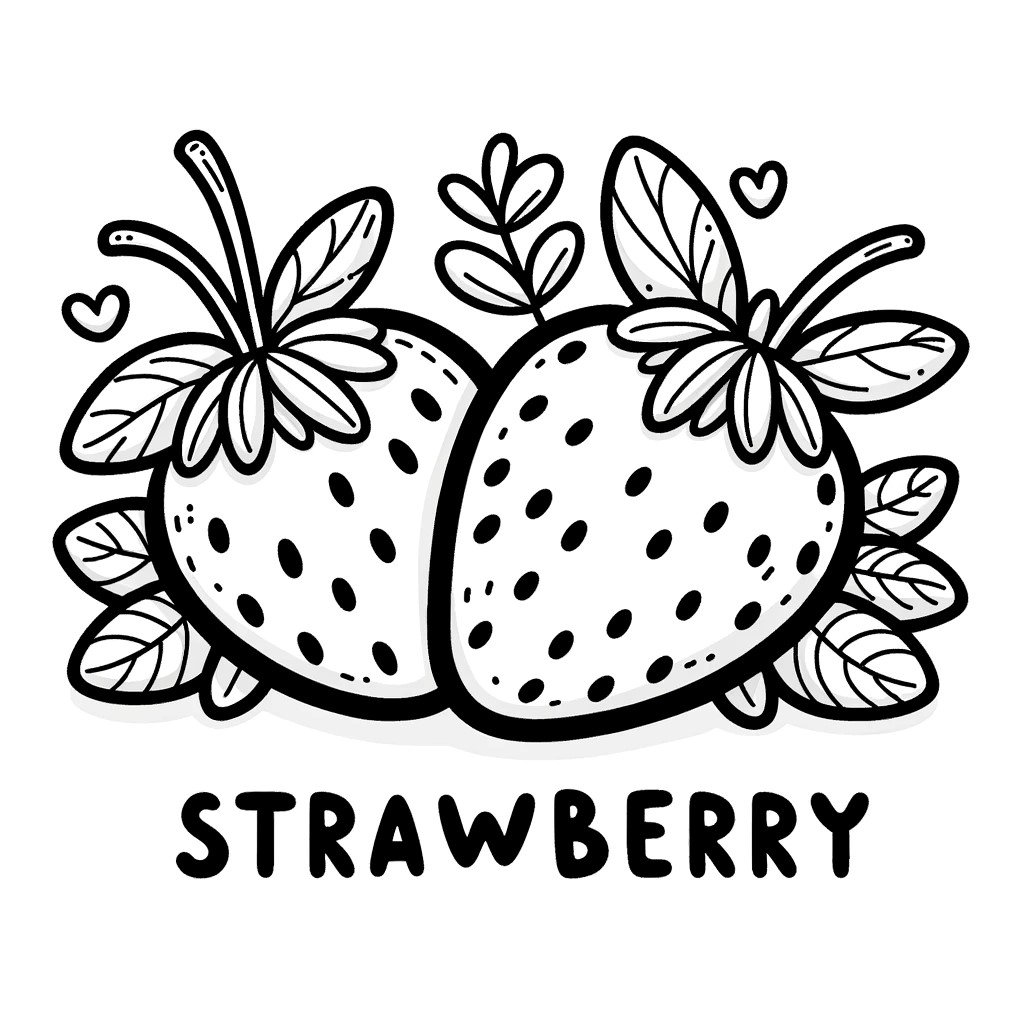 Printable Fruit and Veggie Fun: A Coloring Adventure - 20 Coloring ...