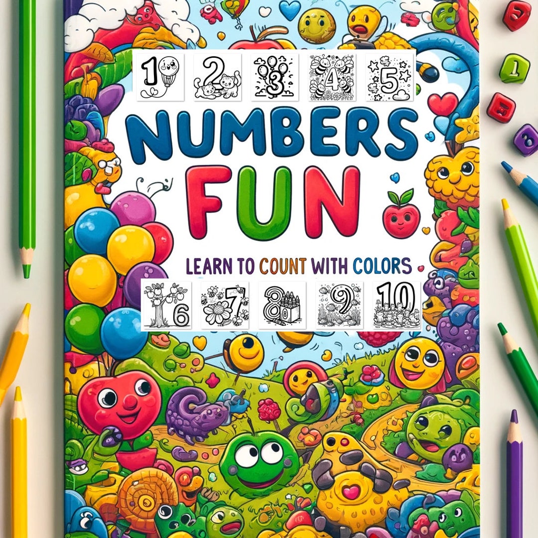 Printable Numbers Fun: Learn to Count Coloring Pages - One to Ten ...