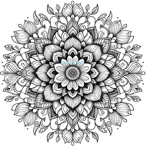 Printable Mandalas : Coloring Journey of Relaxation and Focus - 5 Pages ...