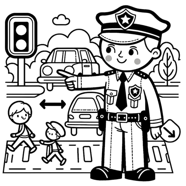 Printable Community Heroes: A Coloring Journey - 10 Coloring Pages ...