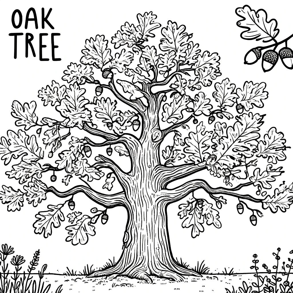 Printable Wonderful World of Plants and Trees Coloring Book 20 Coloring ...