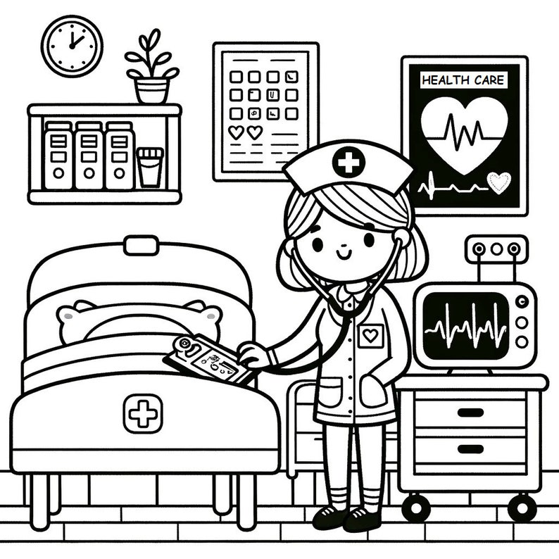 Printable Community Heroes: A Coloring Journey - 10 Coloring Pages ...