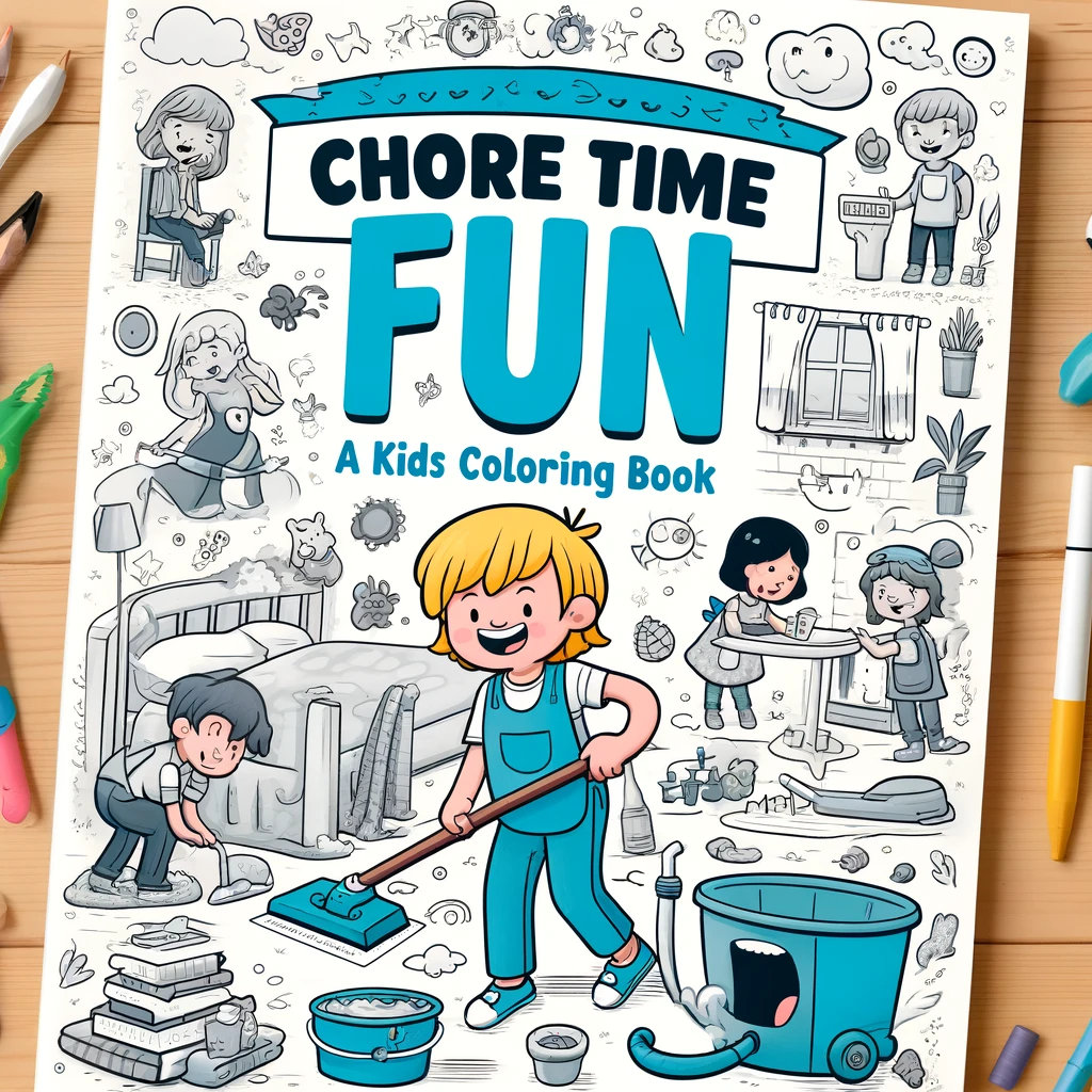 Printable Chore Time Fun : A Kids' Coloring Book - 10 Pages Coloring ...