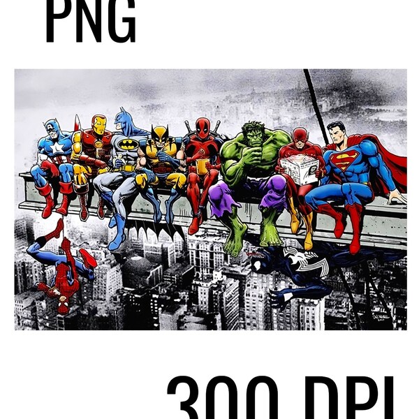 Superhero Poster - Etsy