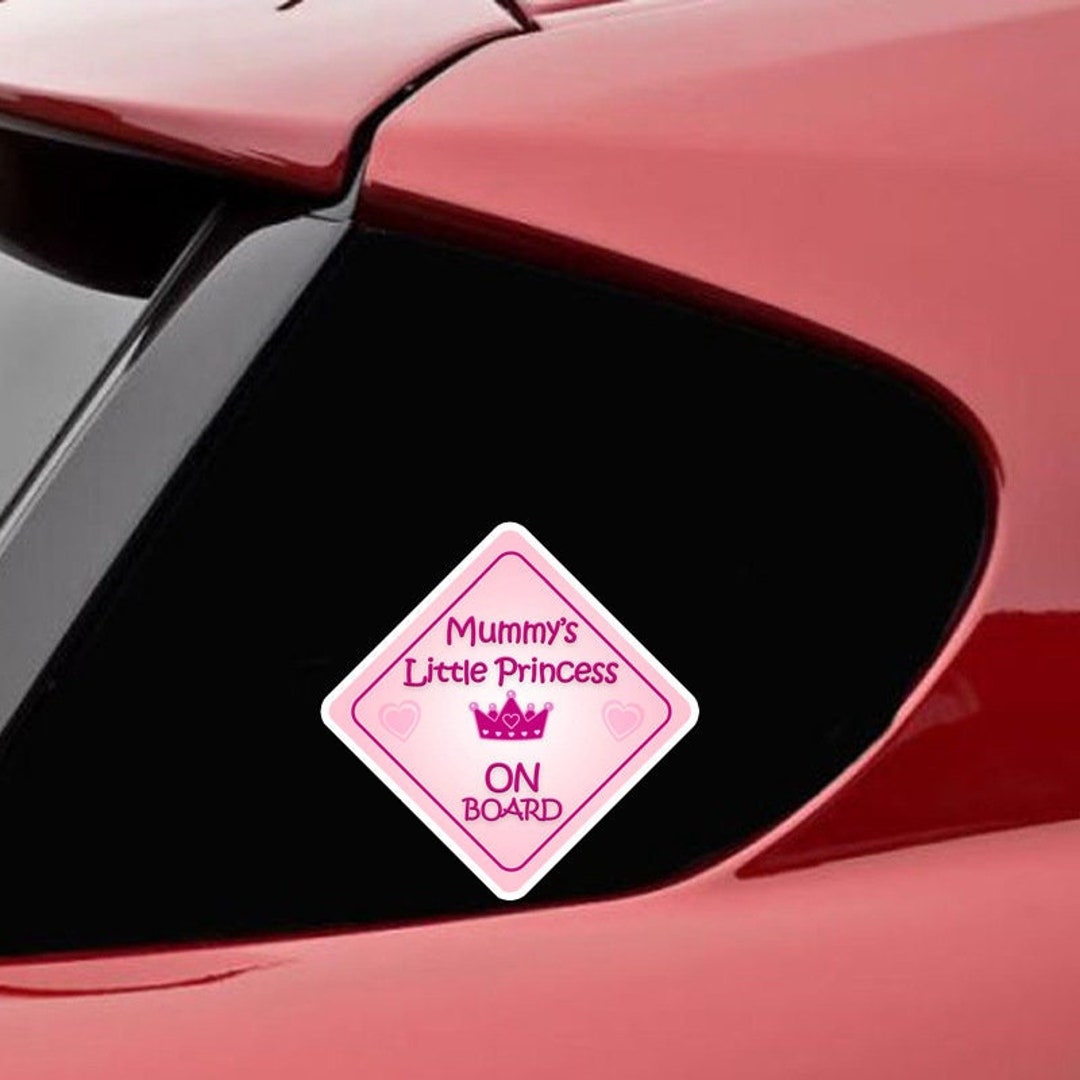 Little Princess Crown Car Sticker Decal - Etsy