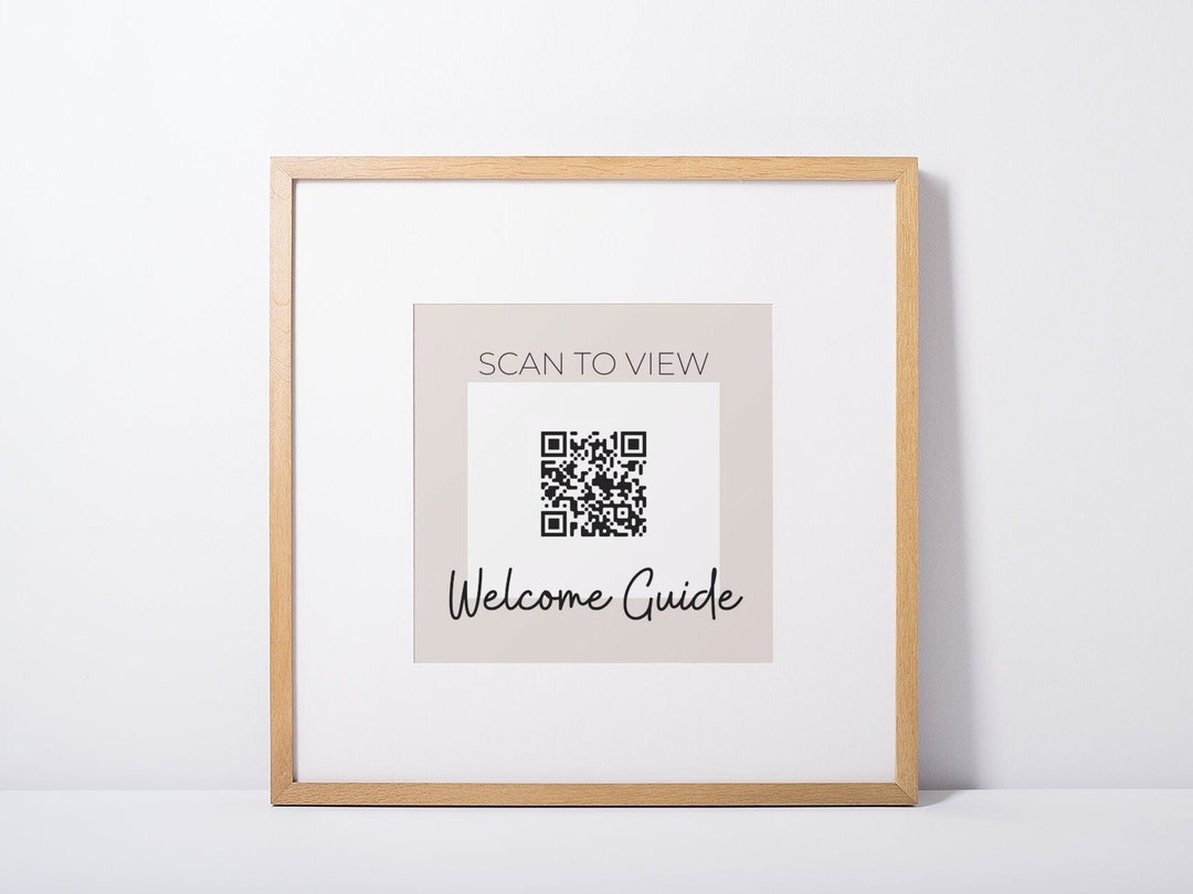 Airbnb QR CODE for Welcome Book Home Guide House Rules - Etsy