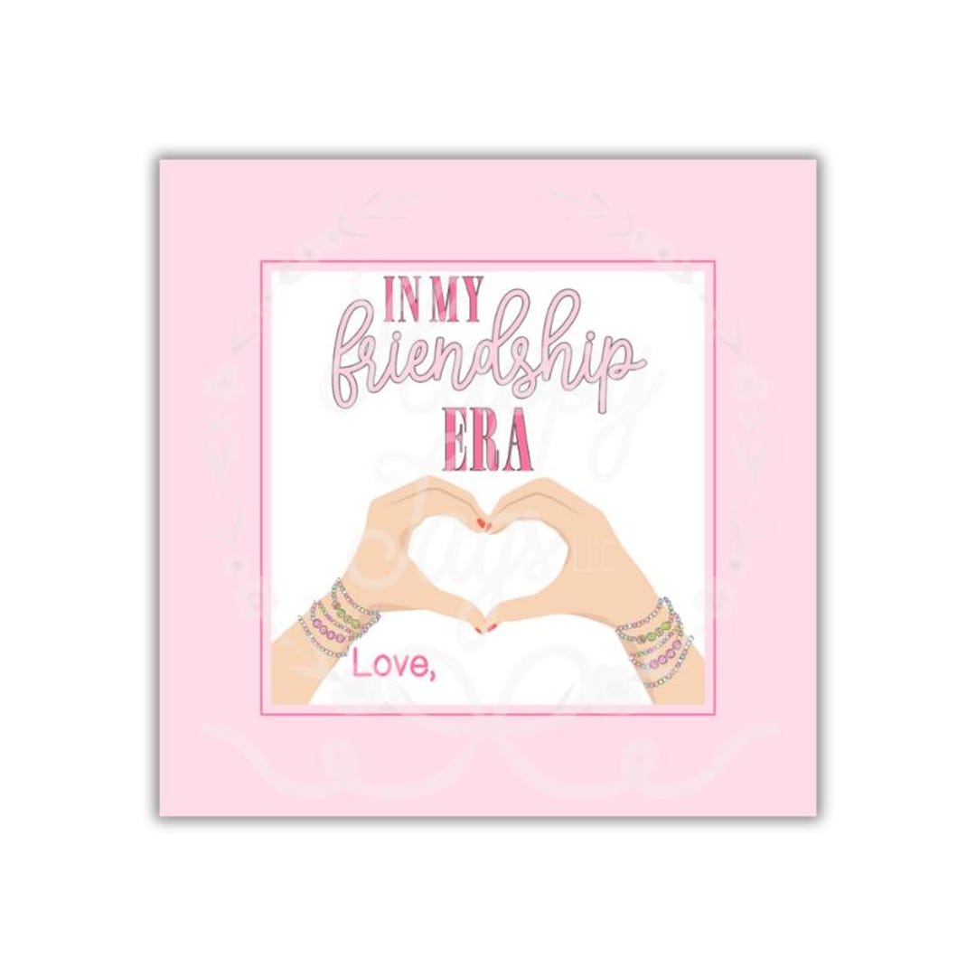 Friendship Era Valentine Gift Tag | Instant Download Digital PDF - Etsy