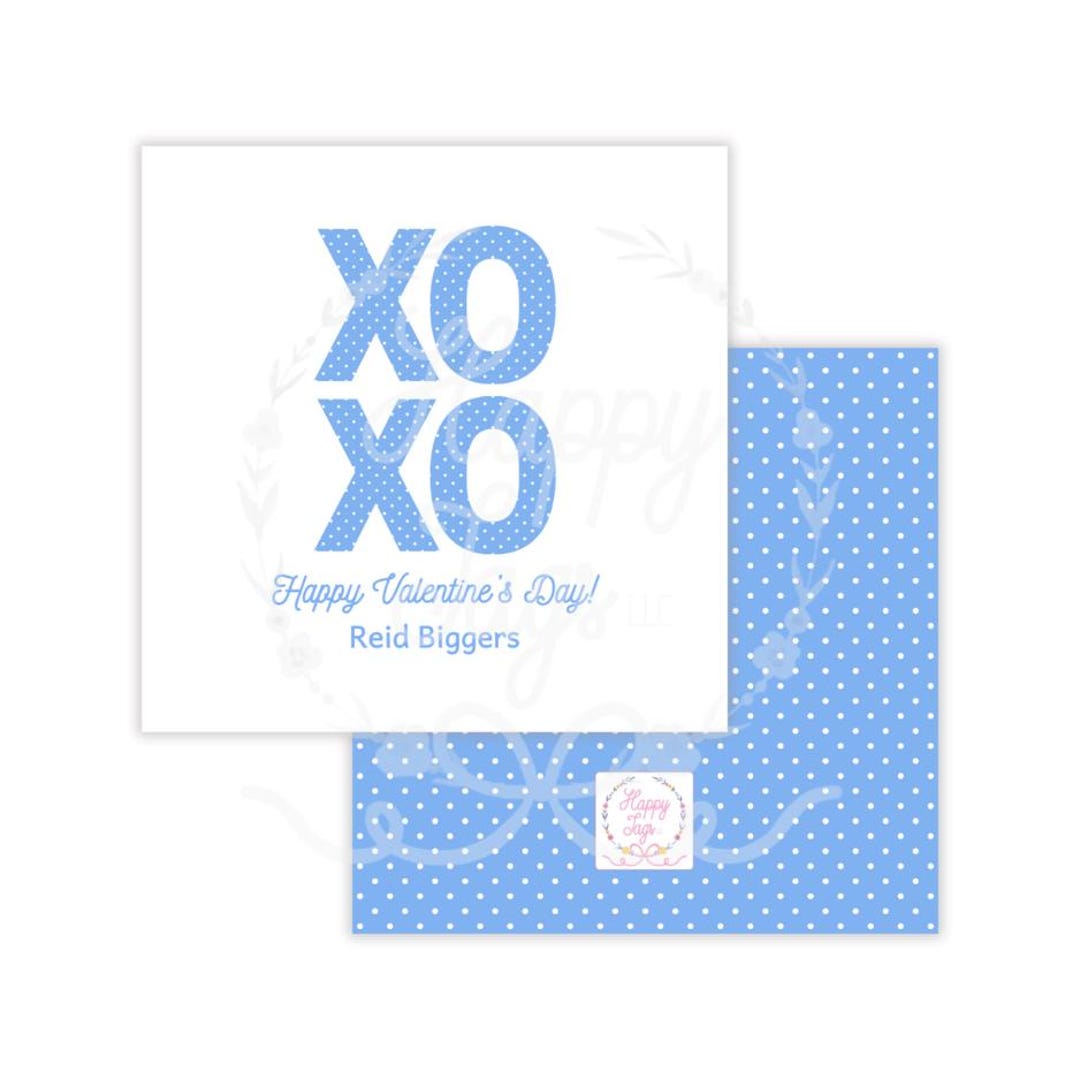 Boy XOXO Valentine's Day Treat Tags Kids Class Treat Tags Printable ...