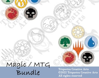 Magic the Gathering Traditional Art Silhouette SVG/DXF/PNG - Etsy