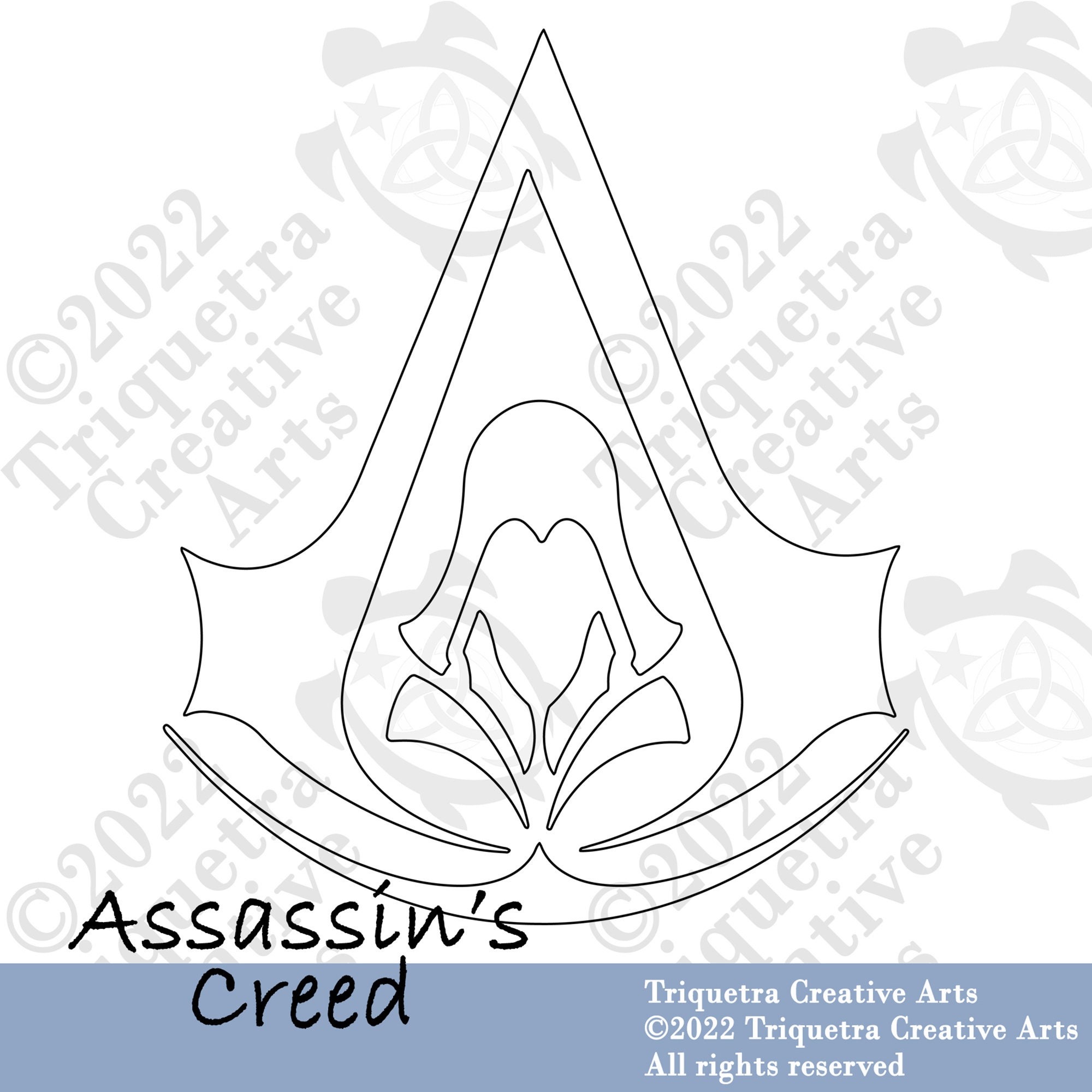 Silueta de Assassin's Creed SVG/DXF/PNG - Etsy México