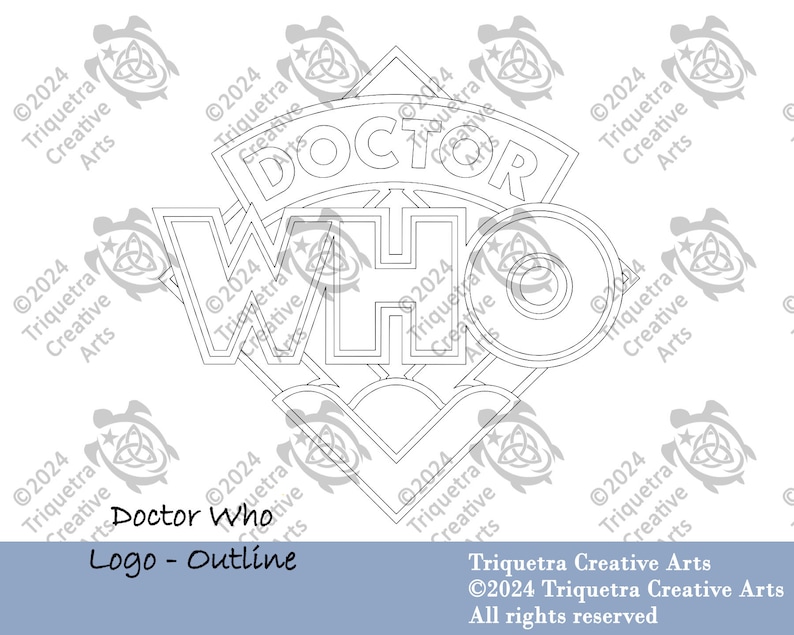 Doctor Who 15 Logo - Outline PNG / SVG / DXF / Jpg - Etsy