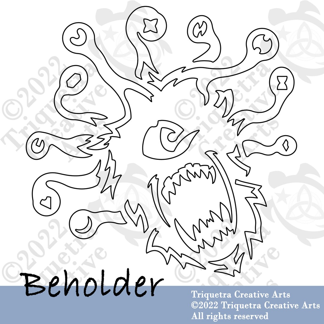 Beholder Silhouette SVG/DXF/PNG - Etsy
