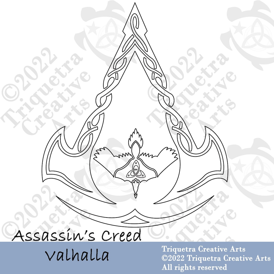 Assassin's Creed Valhalla Silhouette SVG/DXF/PNG - Etsy