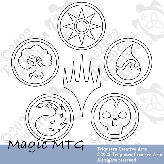 Magic The Gathering Logo Black And White