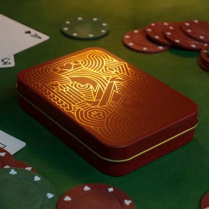 Tinit's Playing Card Tin Metal Box Case Cards Game Stocking Filler Gift ...