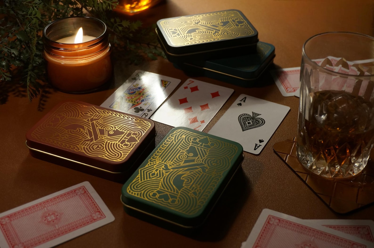 Tinit's Playing Card Tin Metal Box Case Cards Game Stocking Filler Gift ...